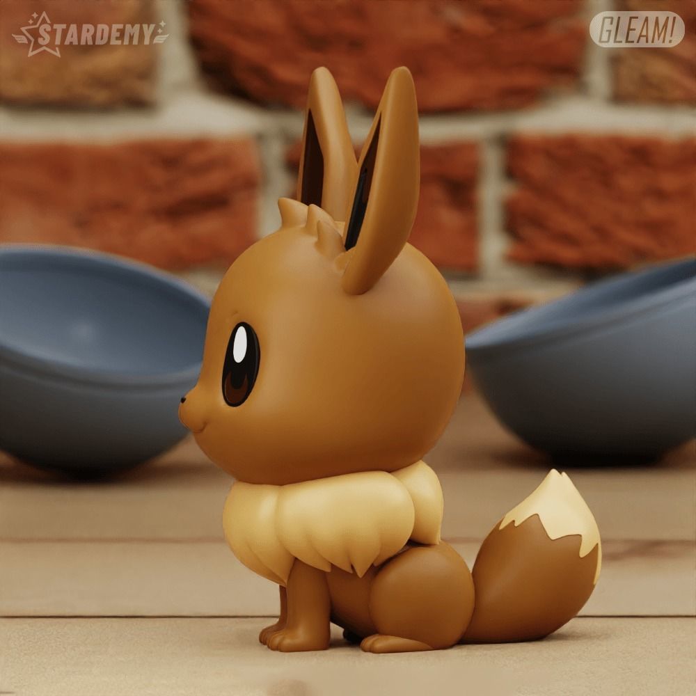 EEVEE 2 DIFFERENT MODELS CHIBI CUTE no supports 3D model 3D printable ...