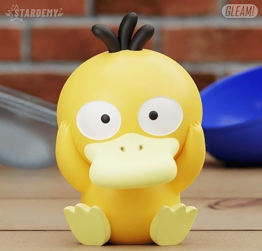 PSYDUCK 2 DIFFERENT MODELS CHIBI CUTE PRINT IN PLACE 3D model 3D ...