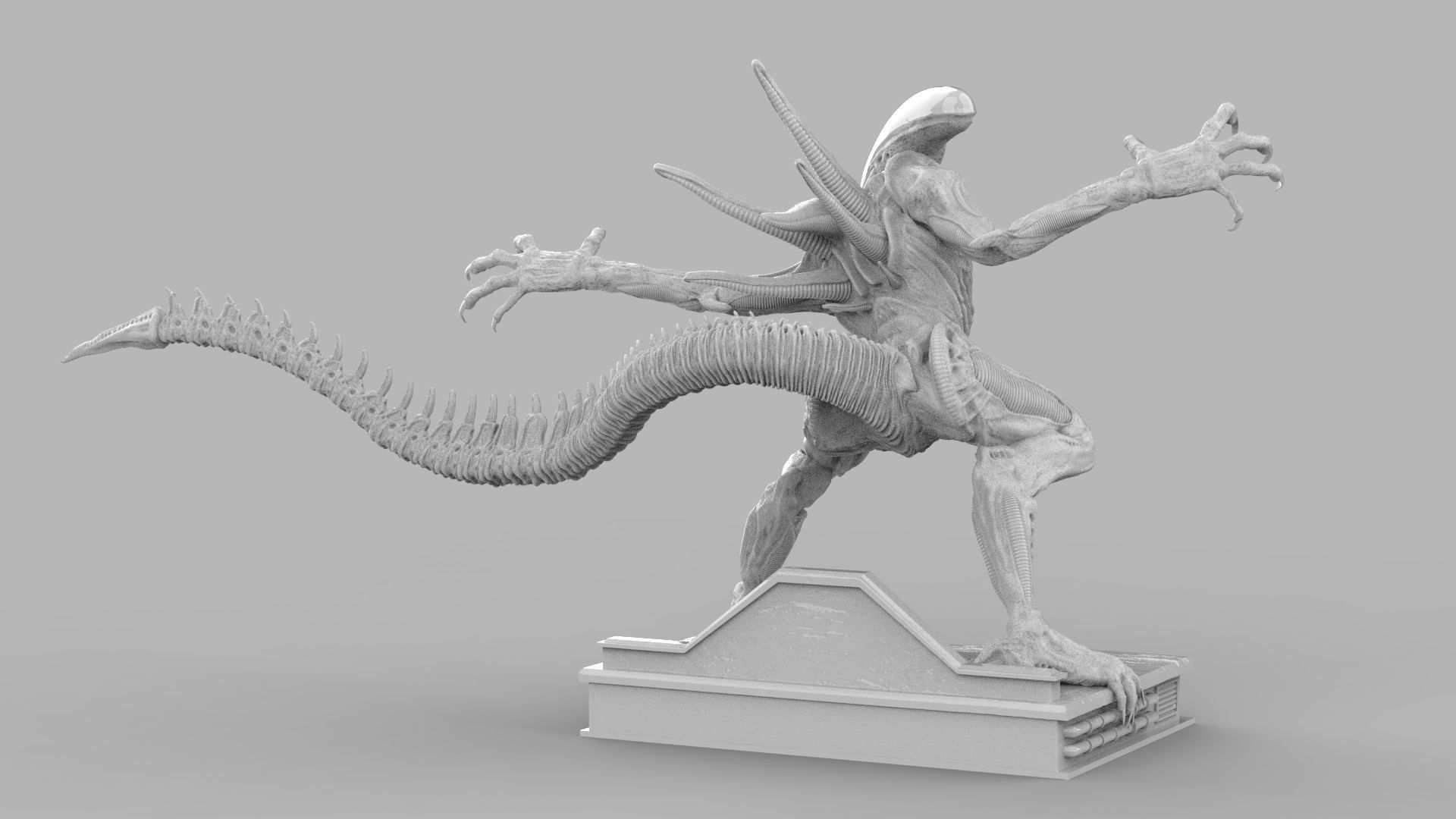 ALIEN XENOMORPH ATTACK 3D model 3D printable | CGTrader