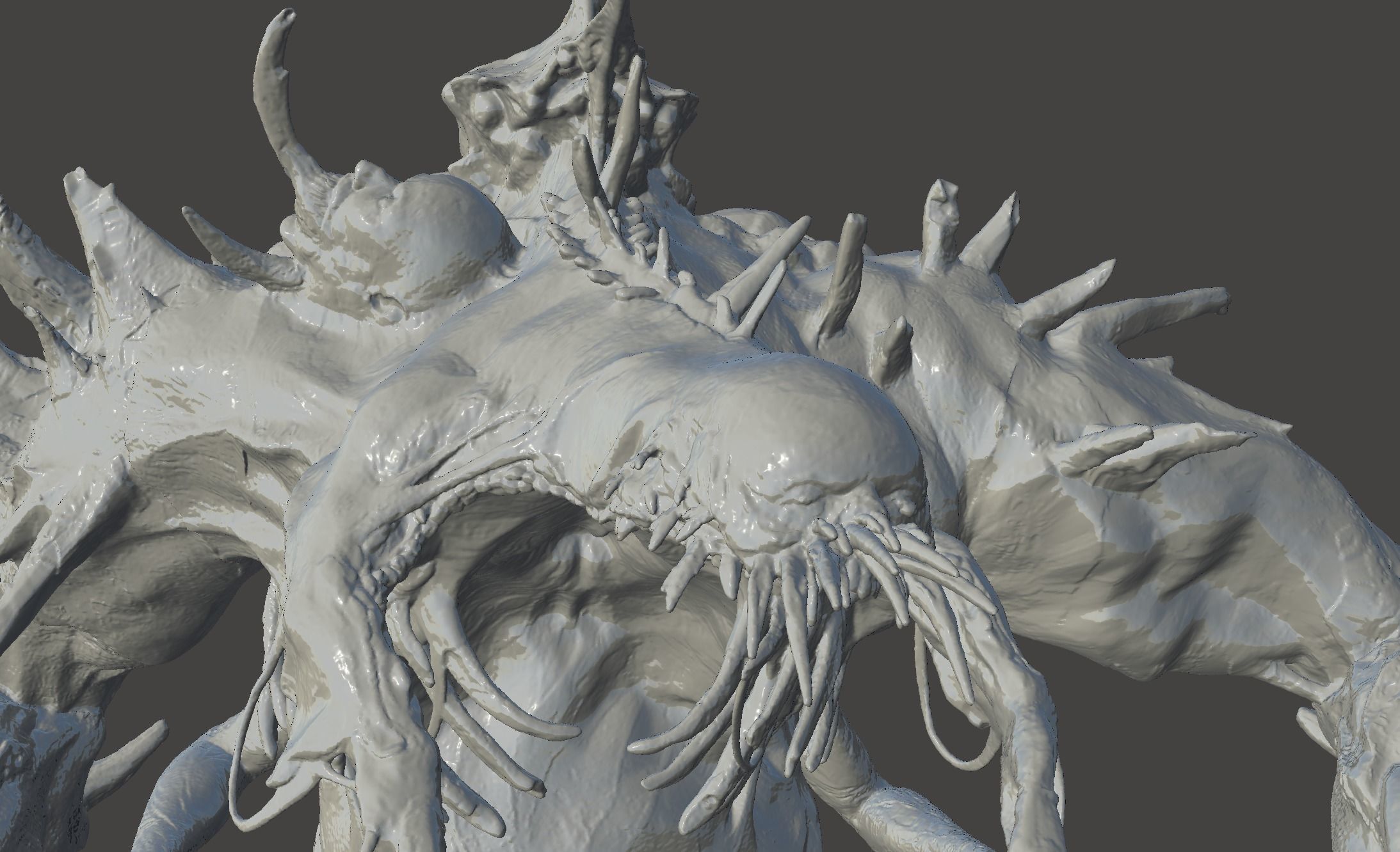 BRUTE NECROMORPH DEAD SPACE REMAKE ULTRA HIGH DETAILED MESH STL 3D ...