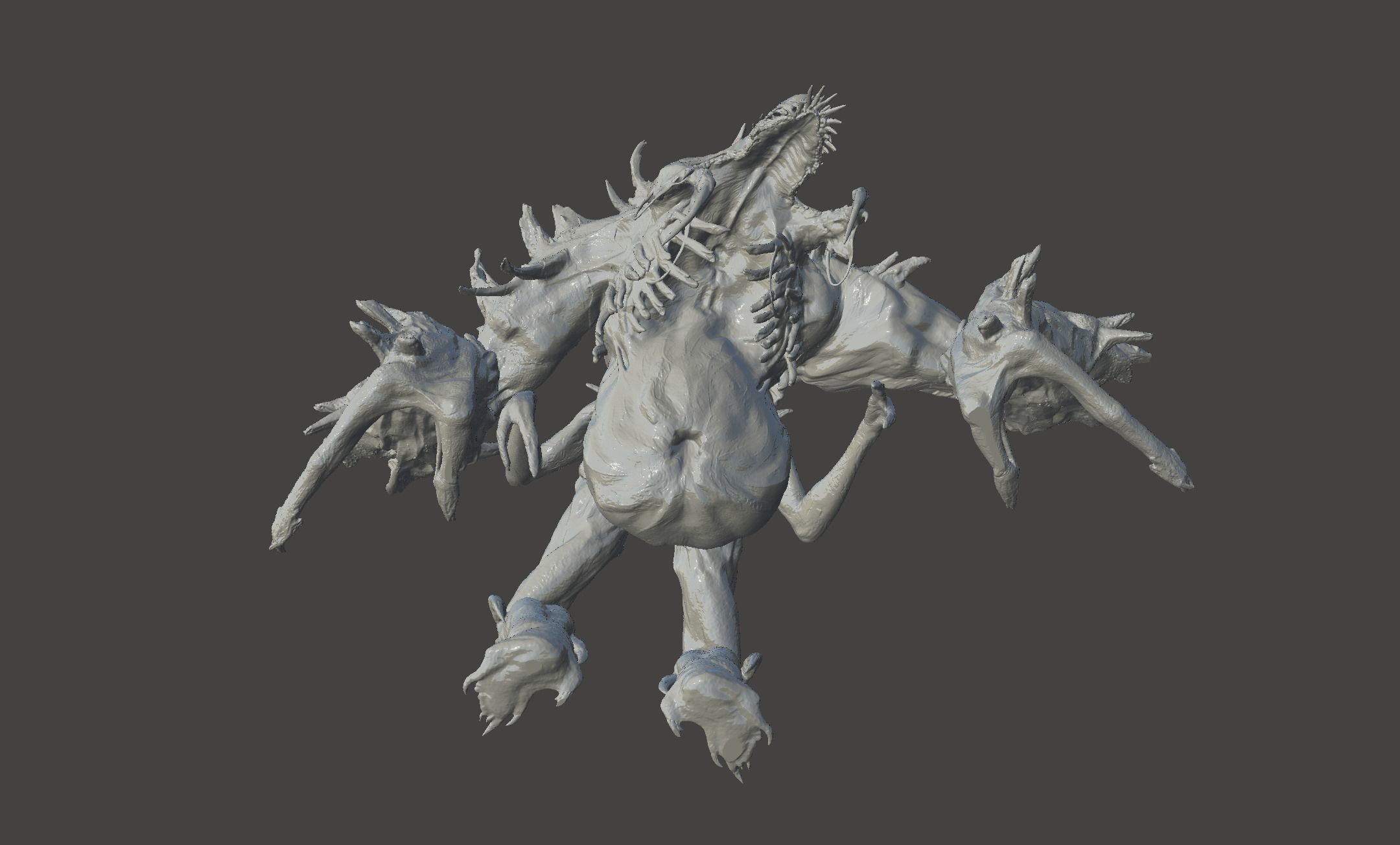 BRUTE NECROMORPH DEAD SPACE REMAKE ULTRA HIGH DETAILED MESH STL 3D ...