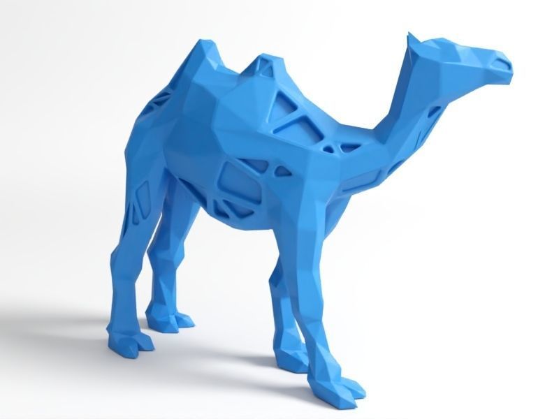 Polygon Camel 3D model 3D printable | CGTrader