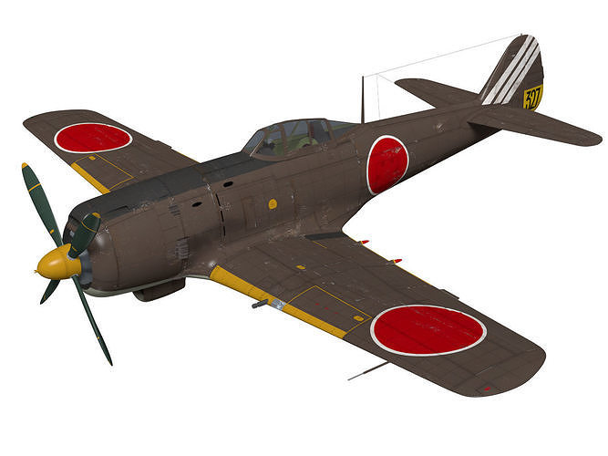 Nakajima Ki-84 Hayate 3D model | CGTrader