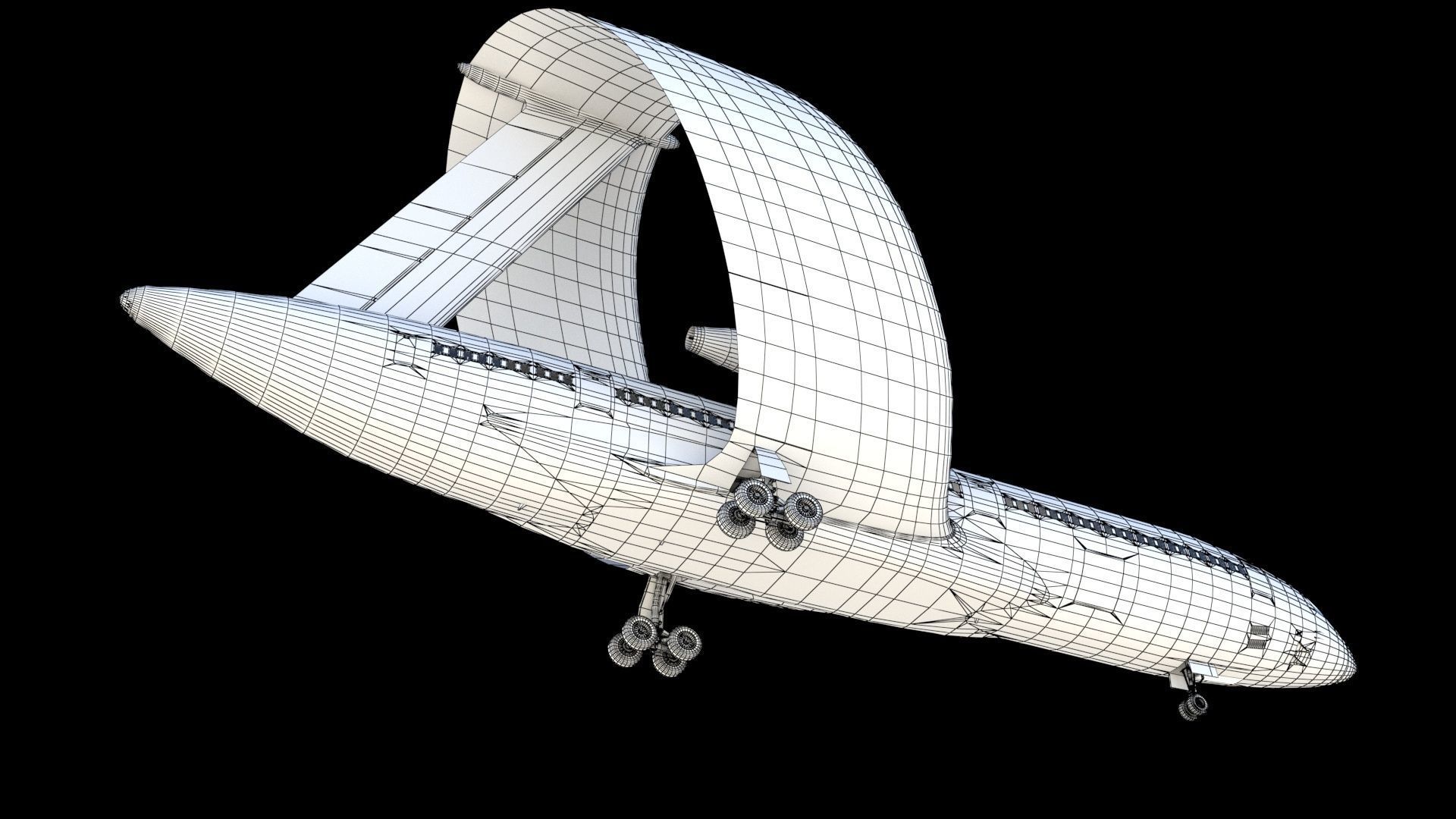 Lockheed Ring Wing airliner 3D model | CGTrader