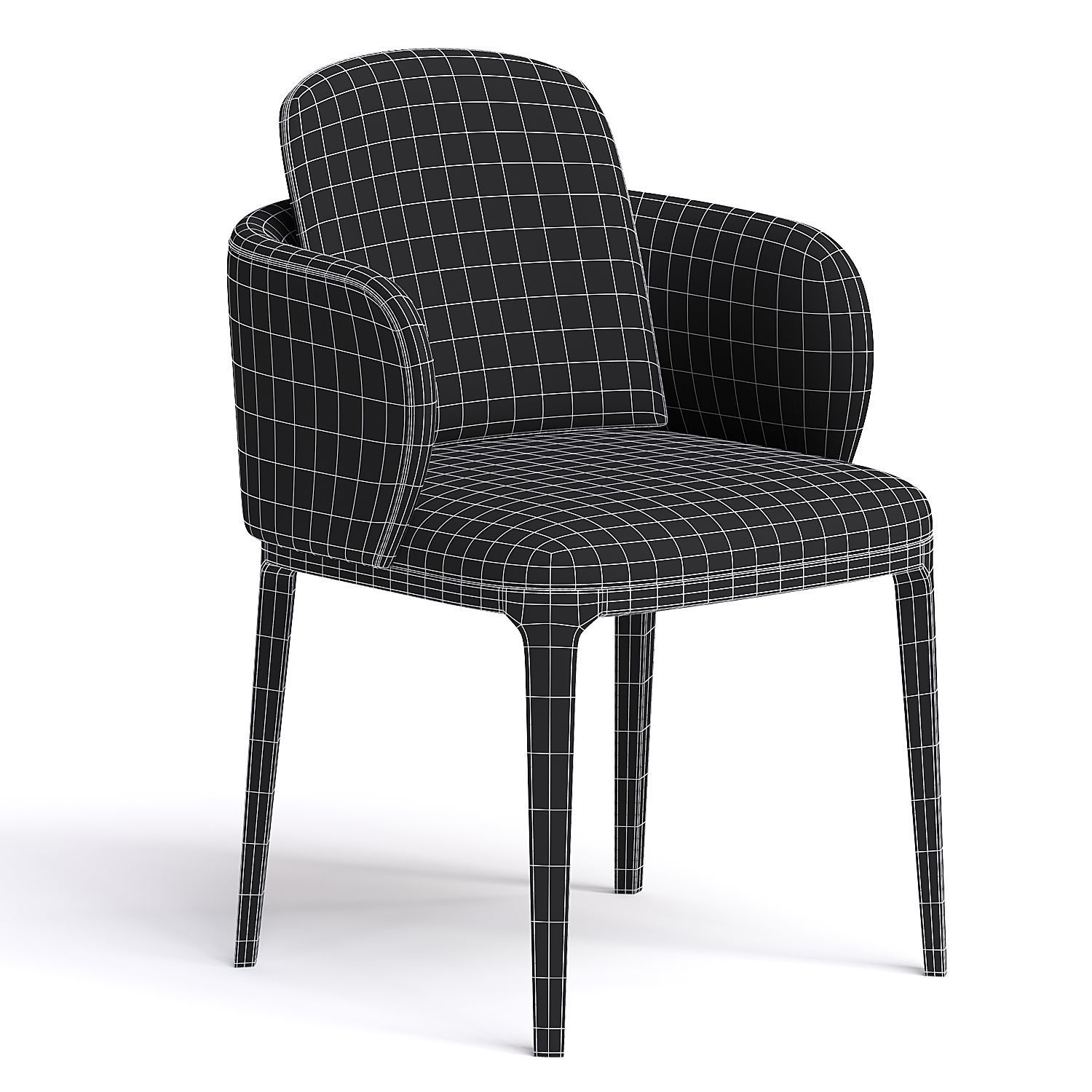 3D model Manda Wood armchair VR / AR / low-poly | CGTrader