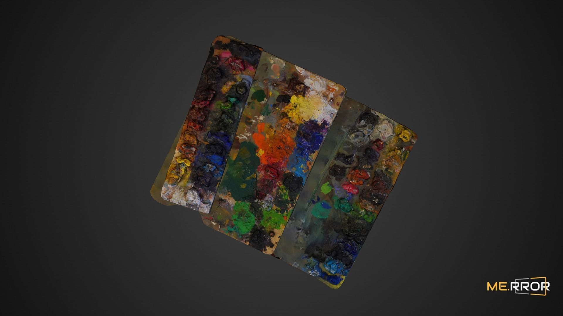 3D model Game Ready Ink Pallete VR / AR / low-poly | CGTrader