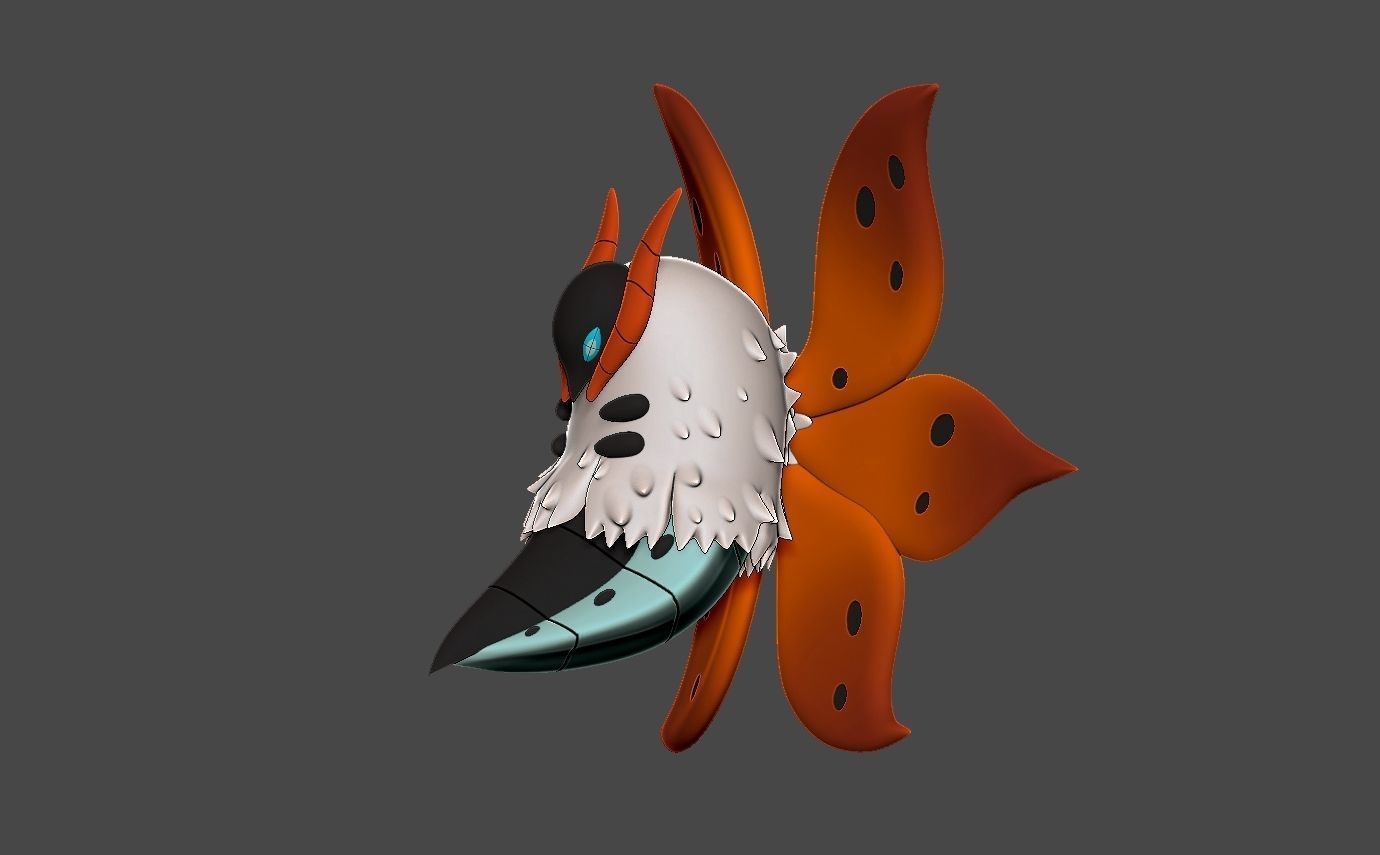 Pokemon volcarona 3D model 3D printable | CGTrader
