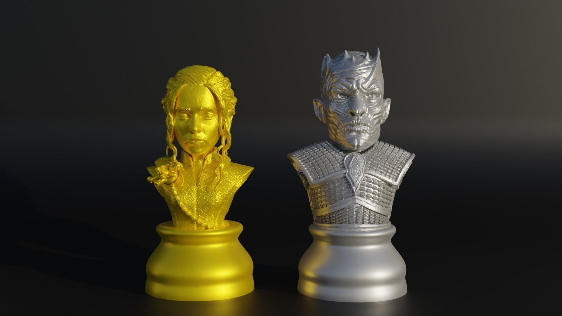 Game Of Thrones Figure Chess Set - 8 Different Pieces 3D model 3D ...