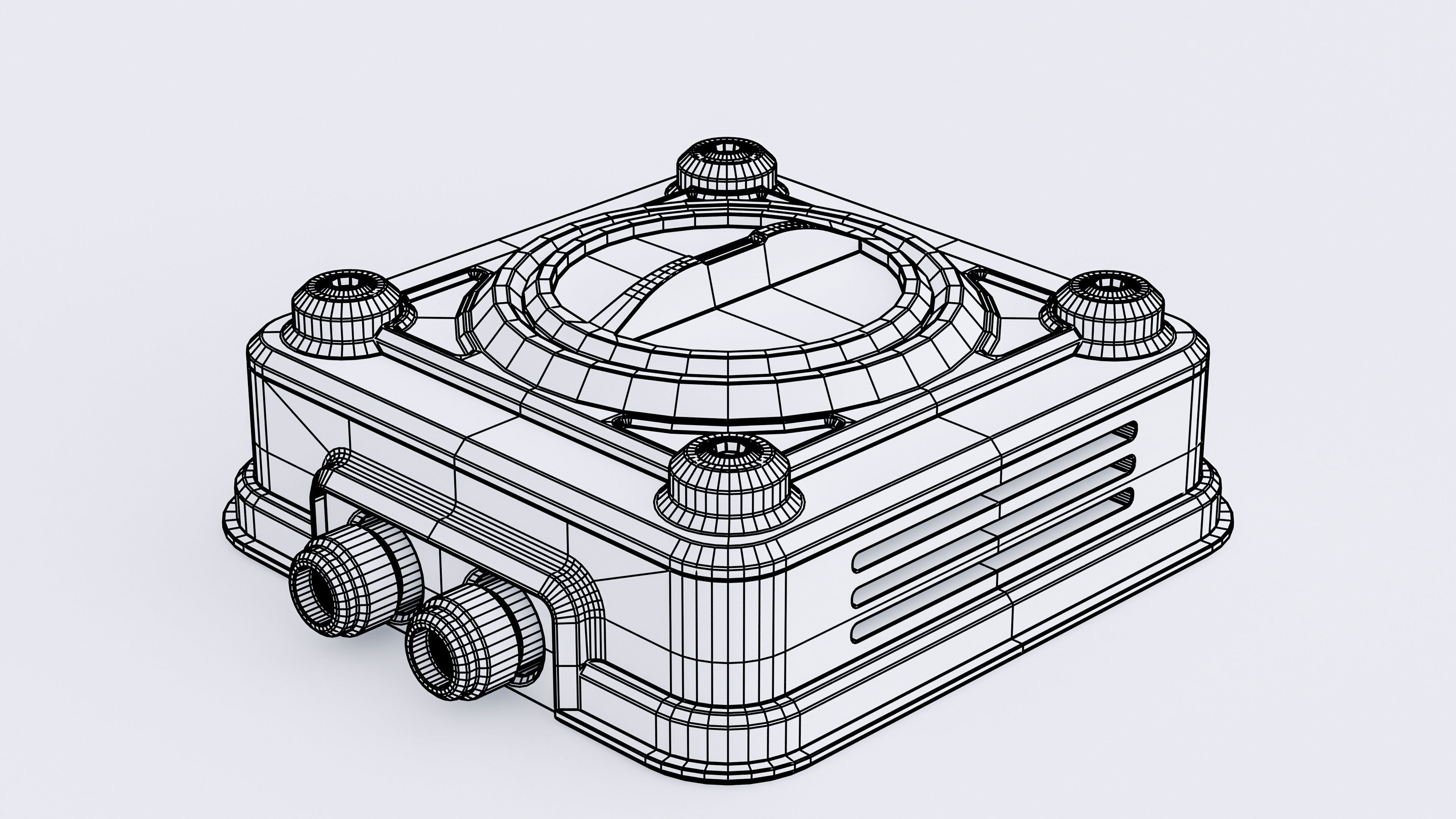 3D model Factory Electrical Switch 11x11x4 VR / AR / low-poly | CGTrader