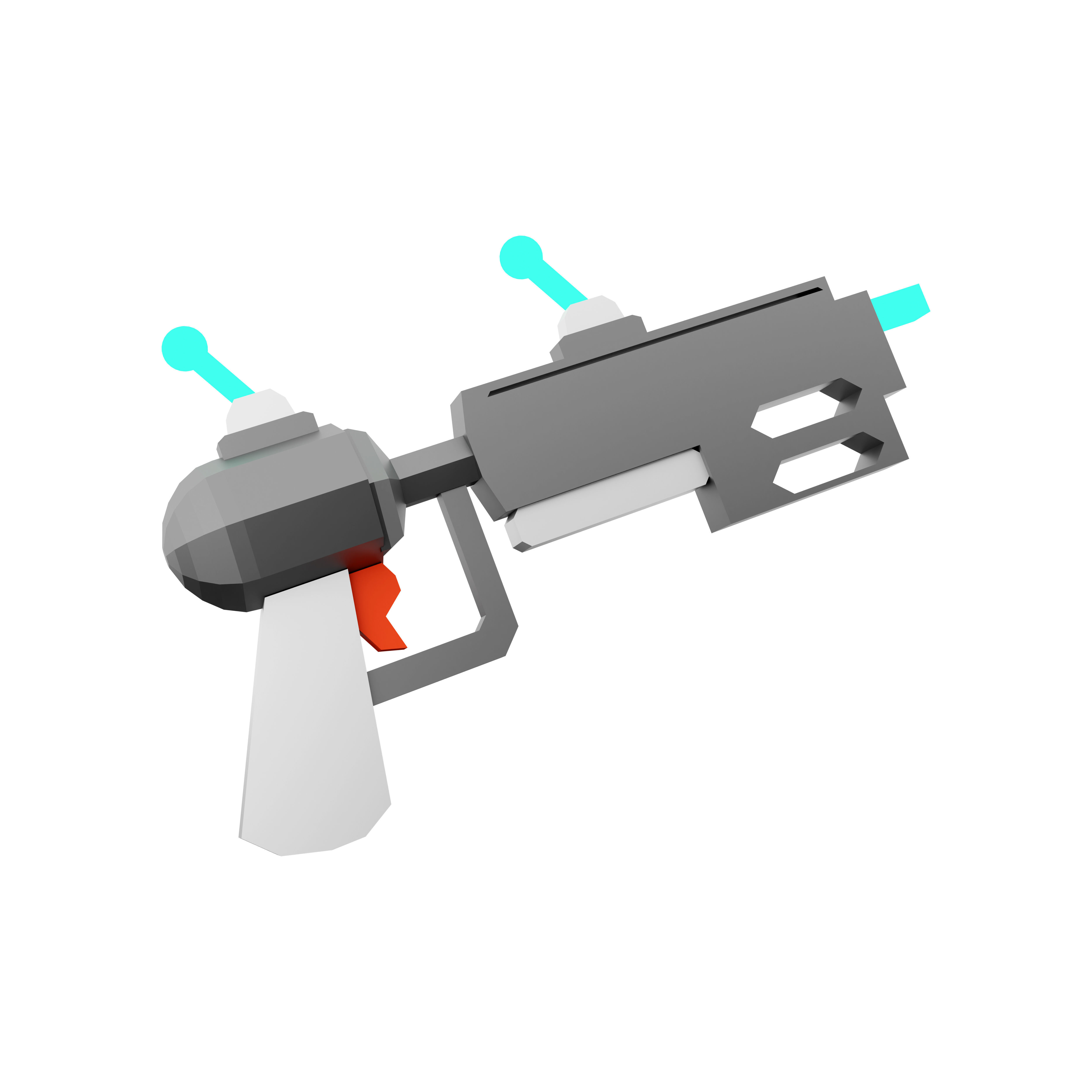 3d render science fiction blaster icon 3D model | CGTrader