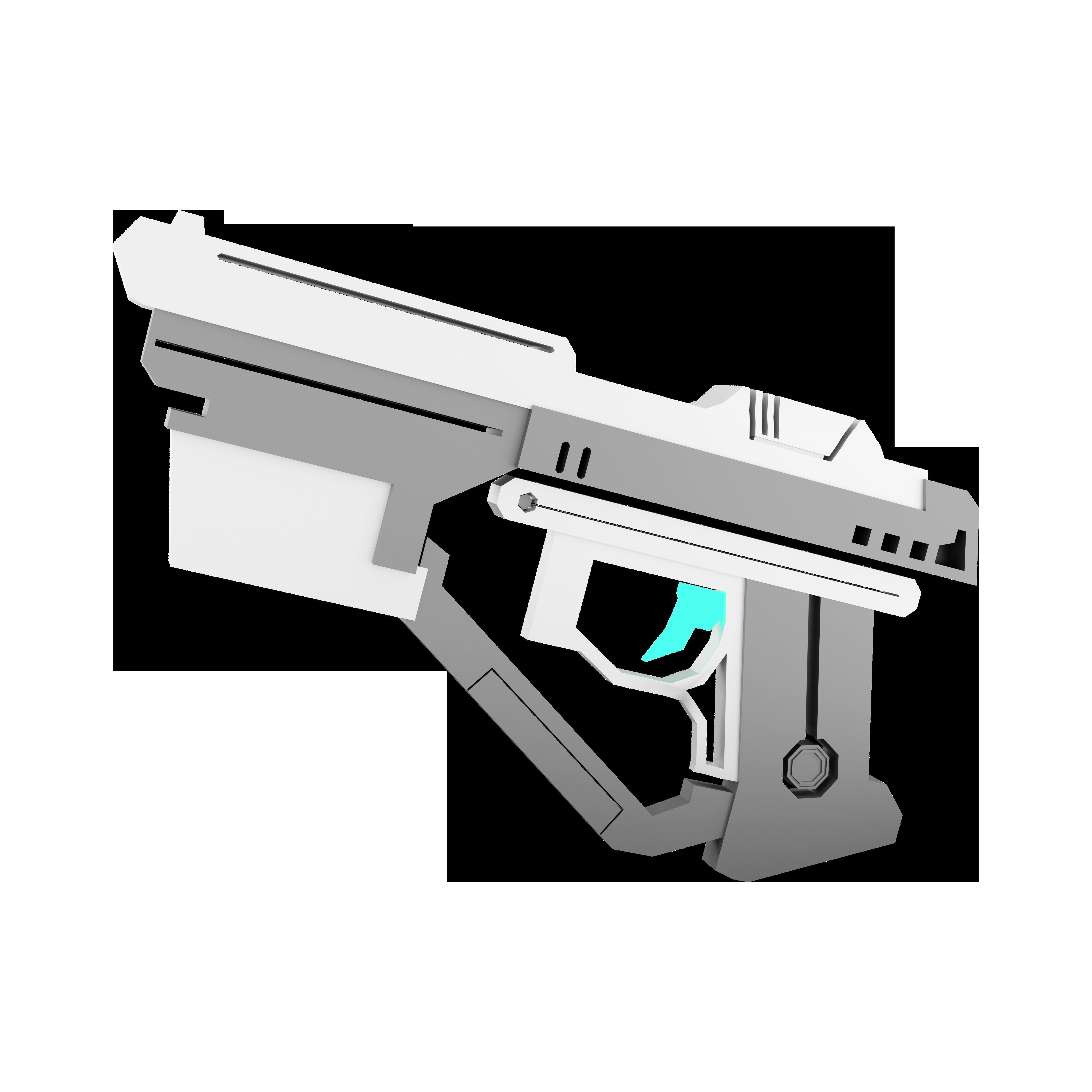 3d space gun from astronomy collection low poly icon 3D model | CGTrader