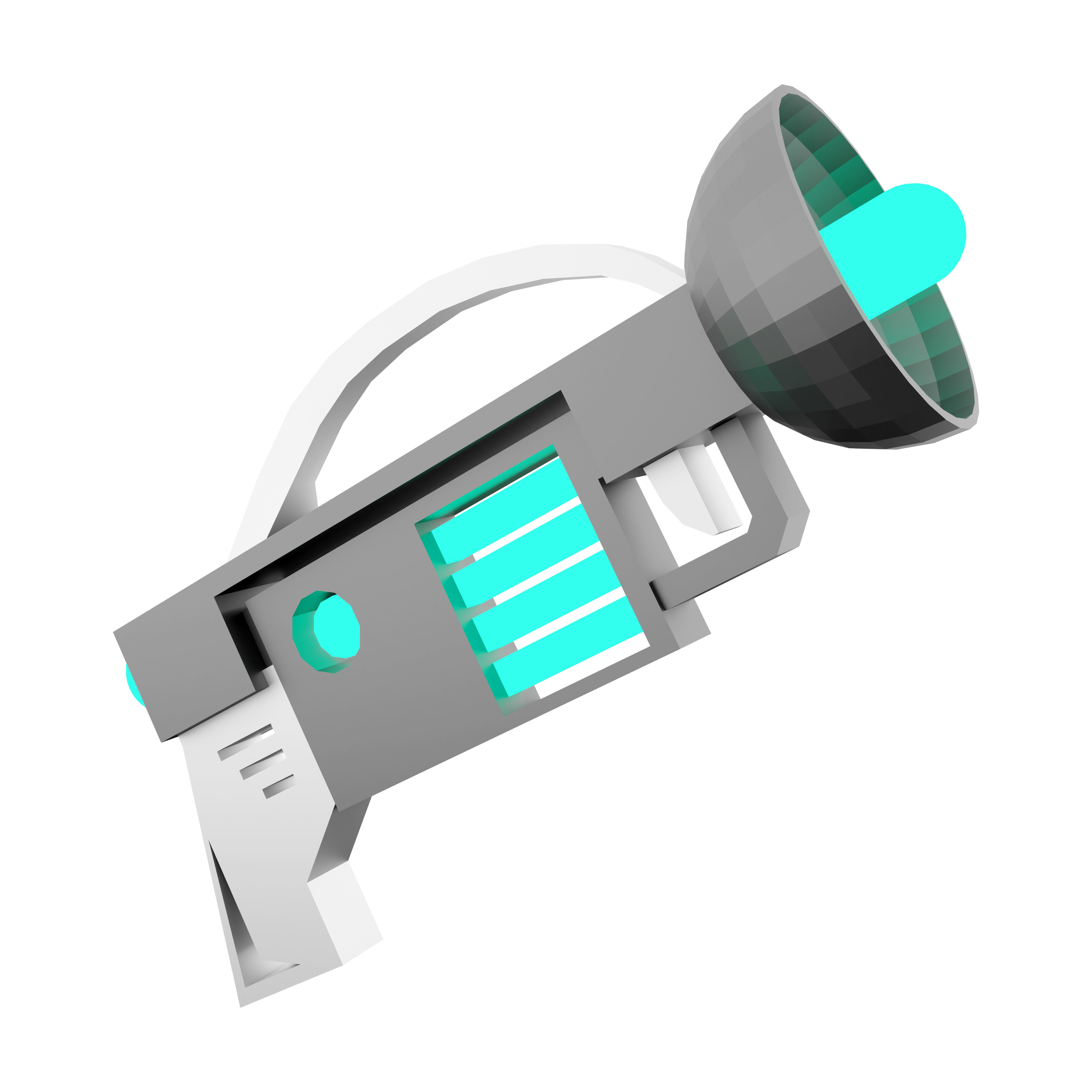 3d sci-fi small beam weapon icon 3D model | CGTrader