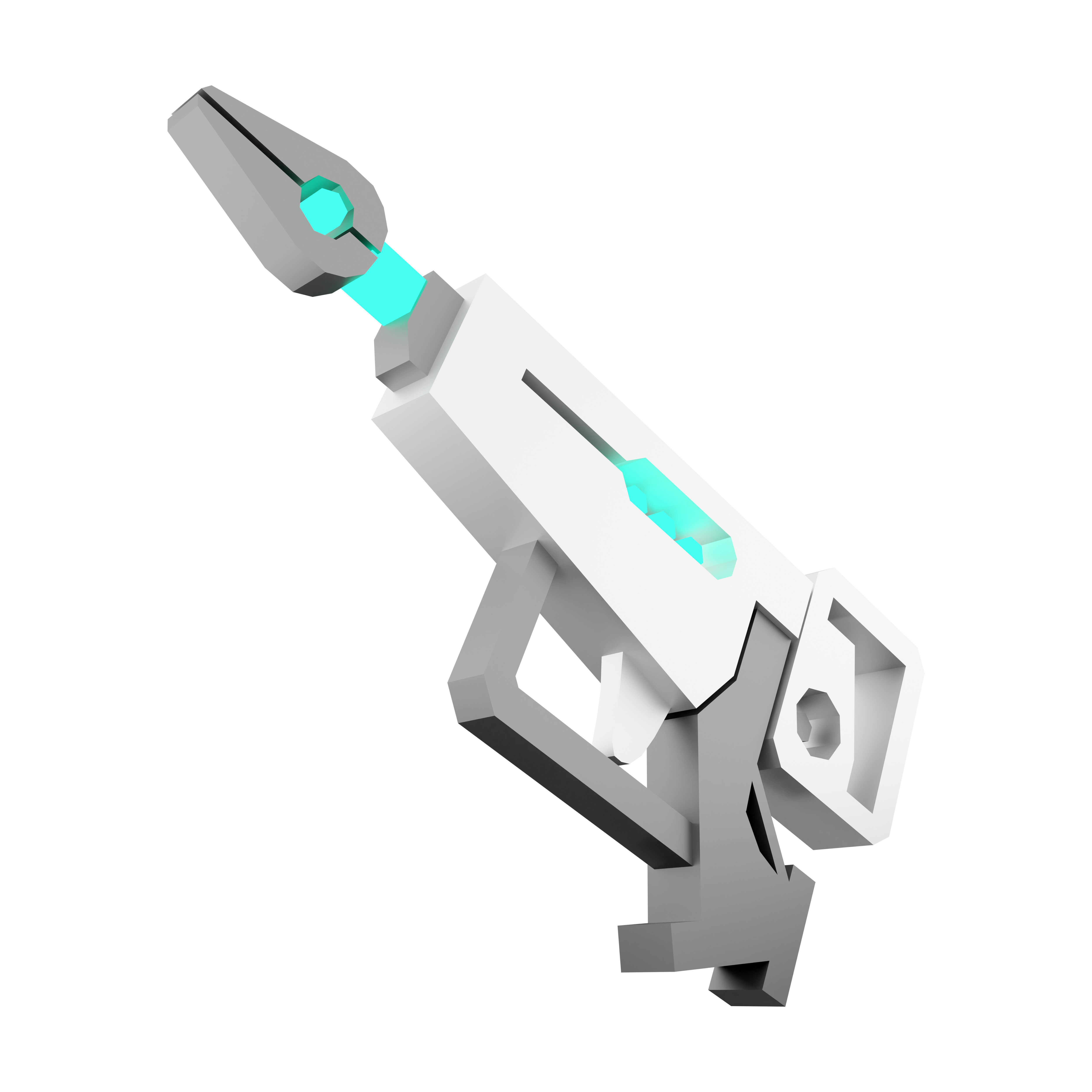 3d cartoon future arm laser and plasma gun icon 3D model | CGTrader
