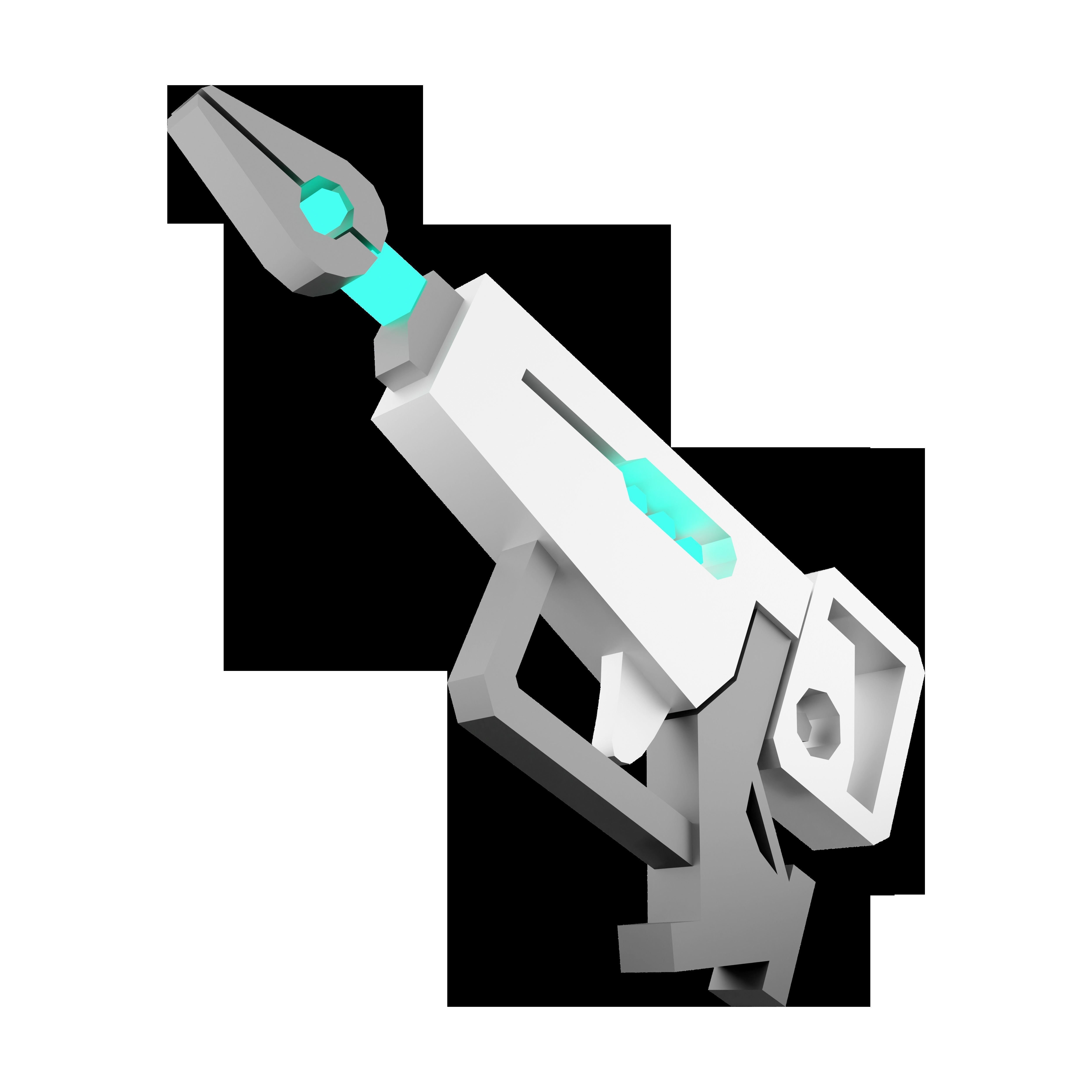 3d cartoon future arm laser and plasma gun icon 3D model | CGTrader