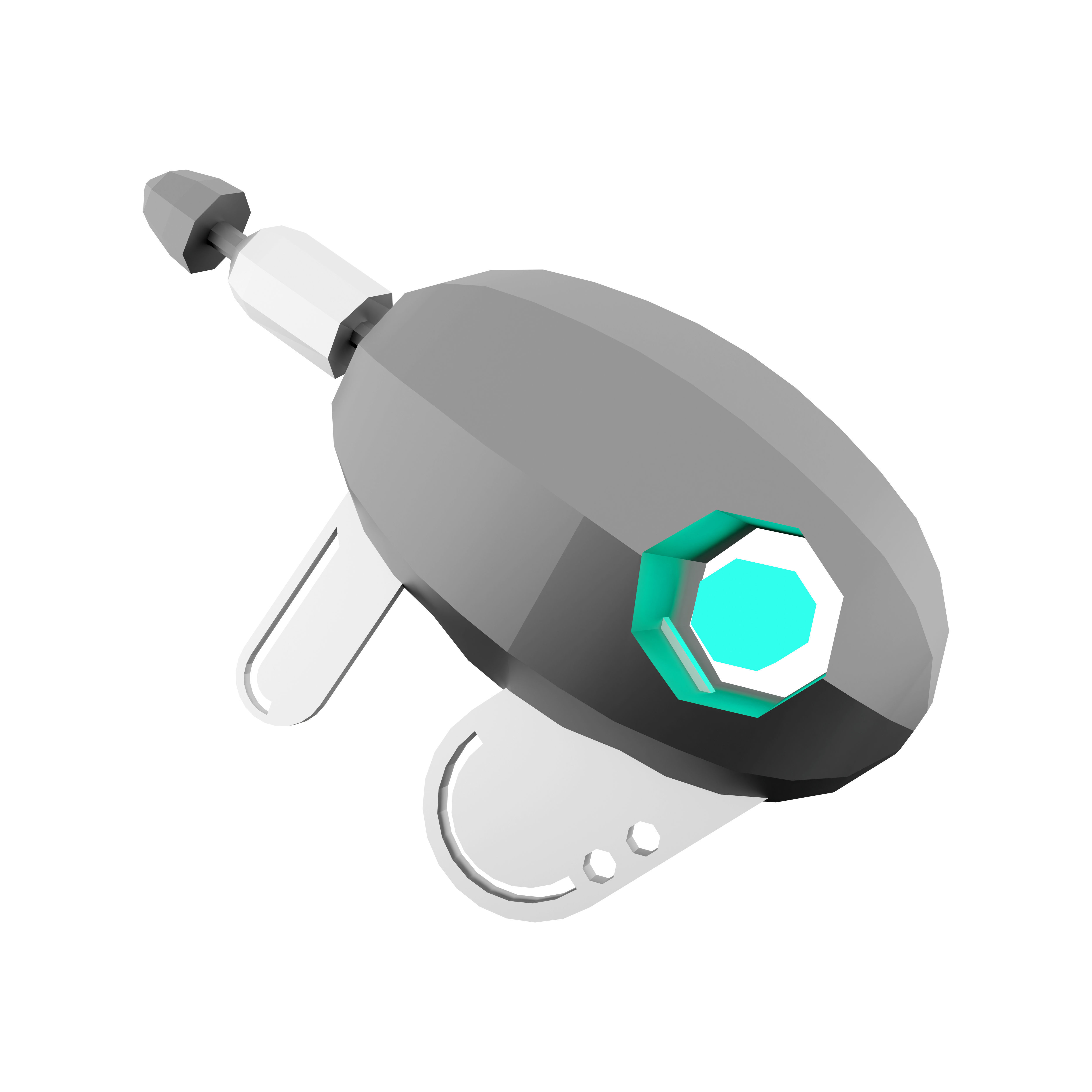 3d ray gun low poly icon 3D model | CGTrader