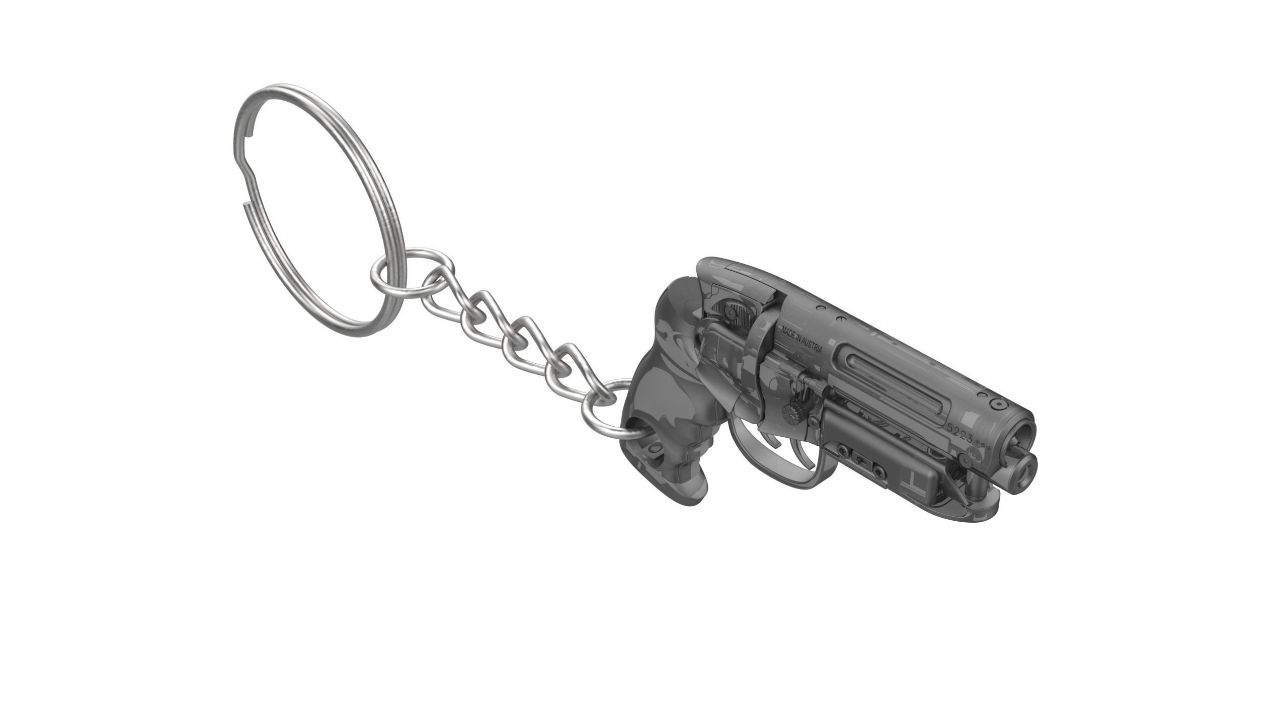 Keychain - Deckards Blaster - BladeRunner - Printable - STL 3D model 3D ...