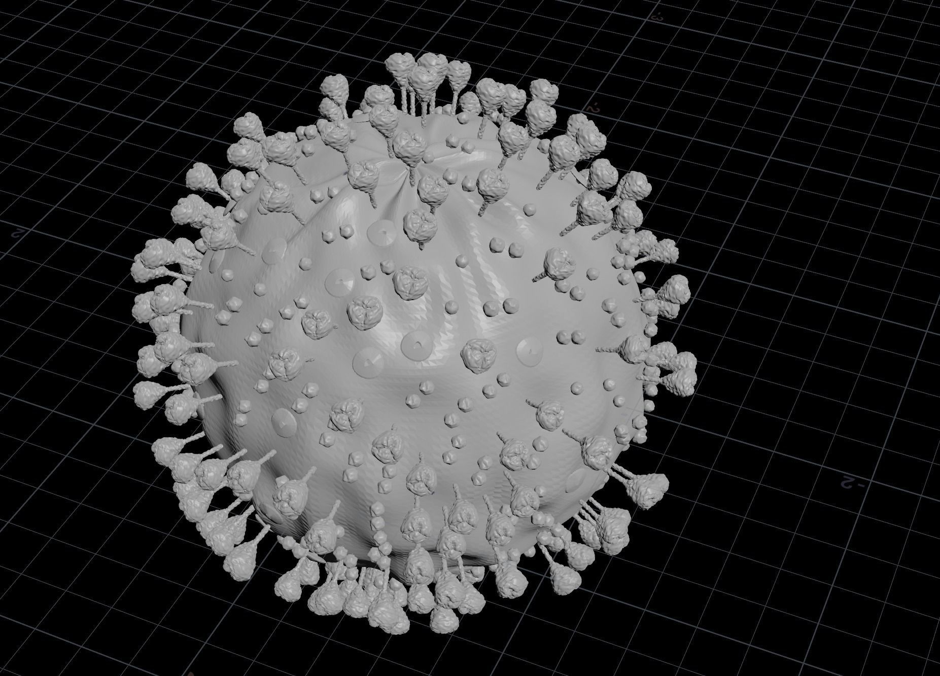 Corona Virus Covid 19 Bacteria 3D model | CGTrader