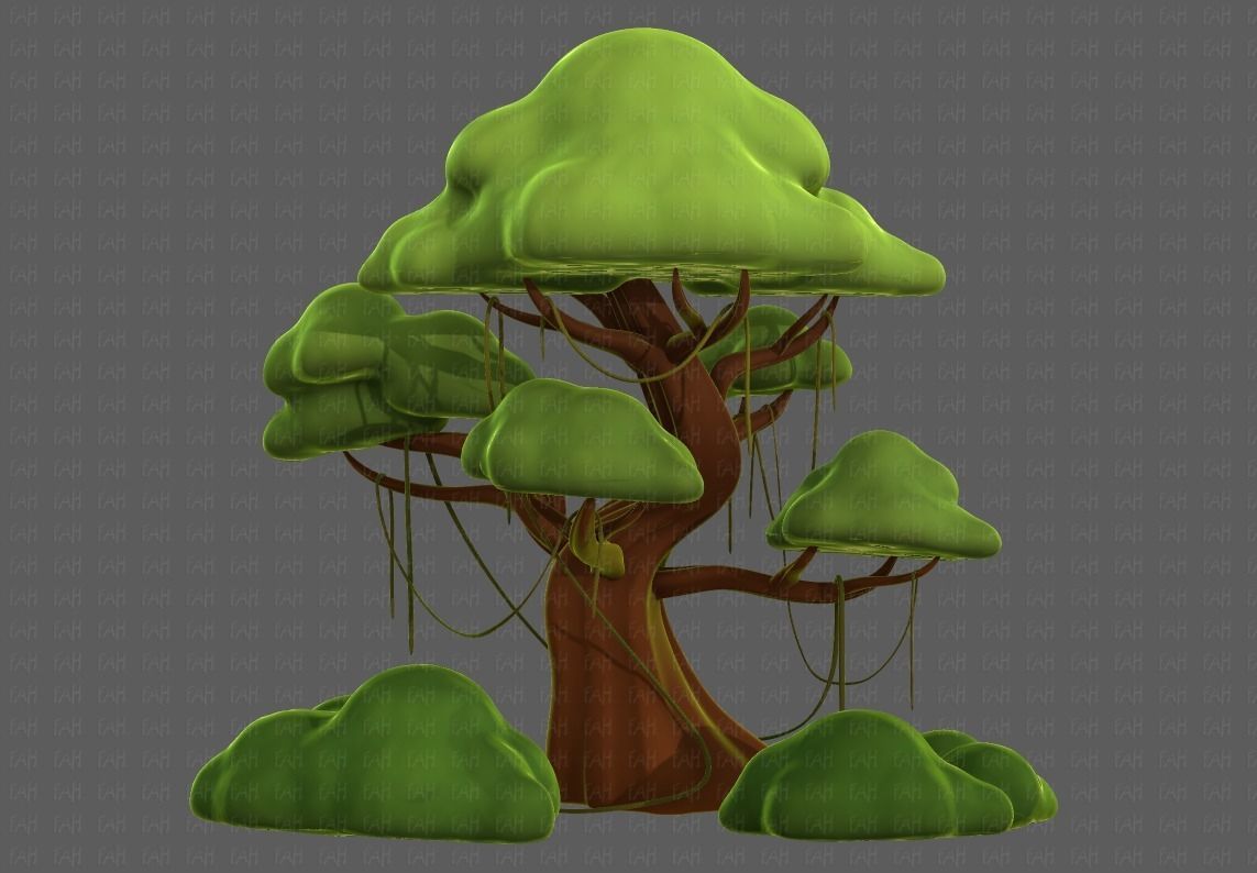 Trees Cartoon V27 3D model | CGTrader