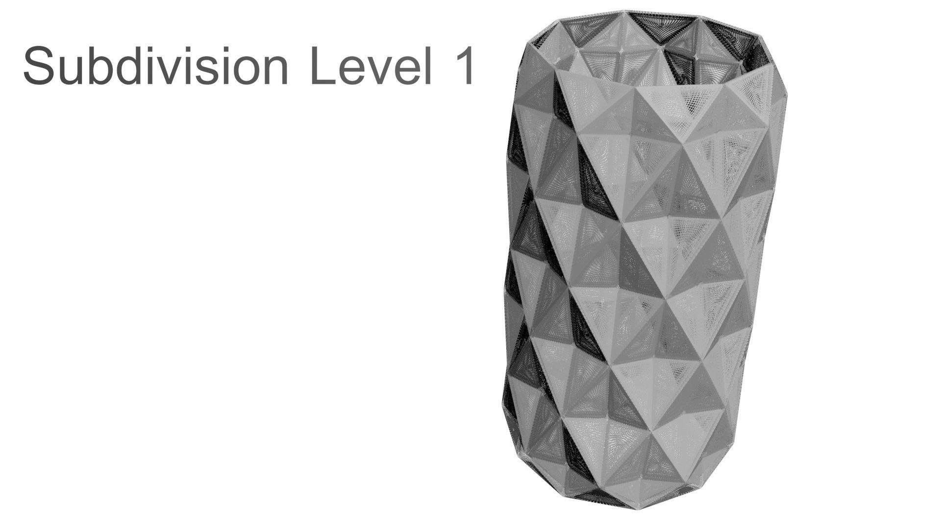Vase With Diamonded Rhombus 3D model | CGTrader