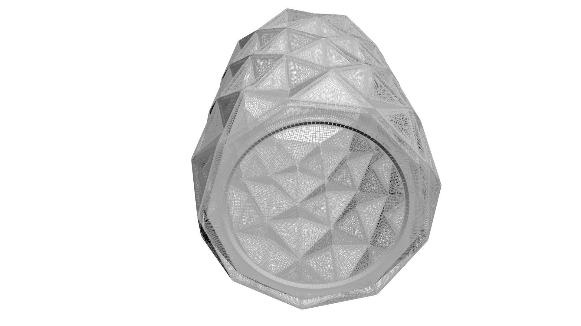 Vase With Diamonded Rhombus 3D model | CGTrader