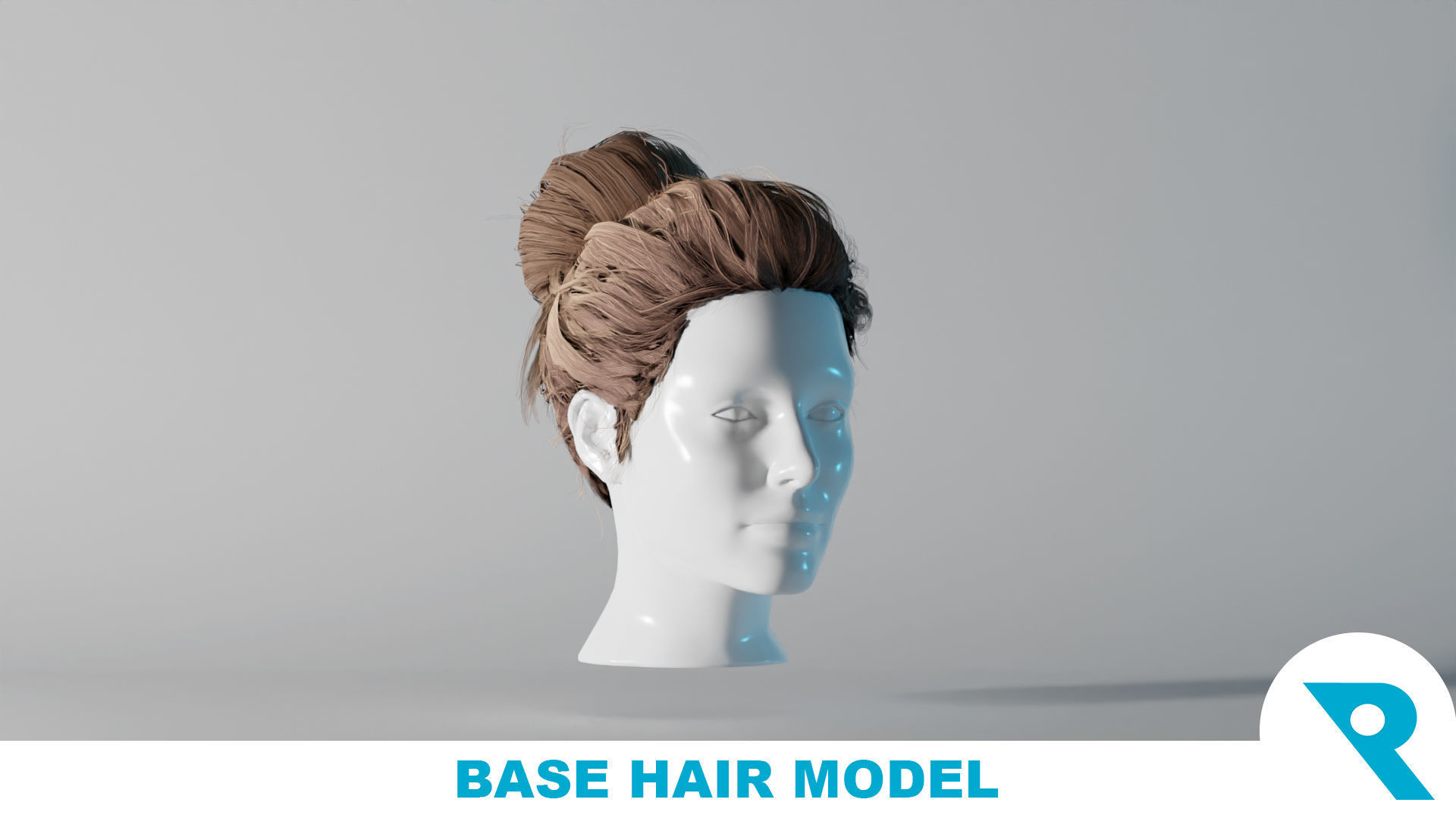 Realistic Female Hair 6 free VR / AR / low-poly 3D model | CGTrader