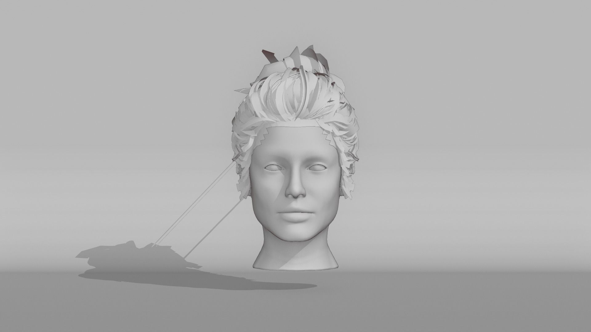 Realistic Female Hair 6 free VR / AR / low-poly 3D model | CGTrader