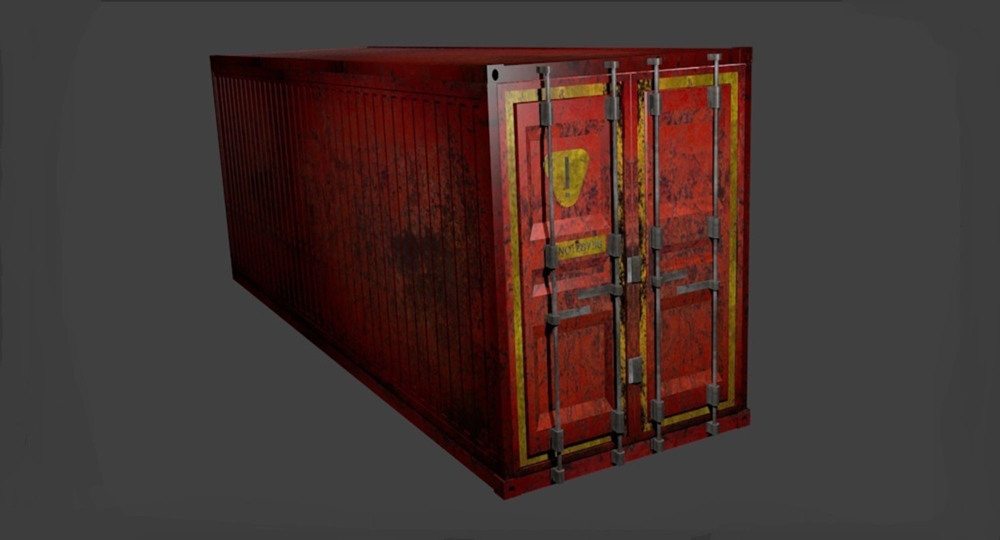 shipping container multiple parts 3D model | CGTrader