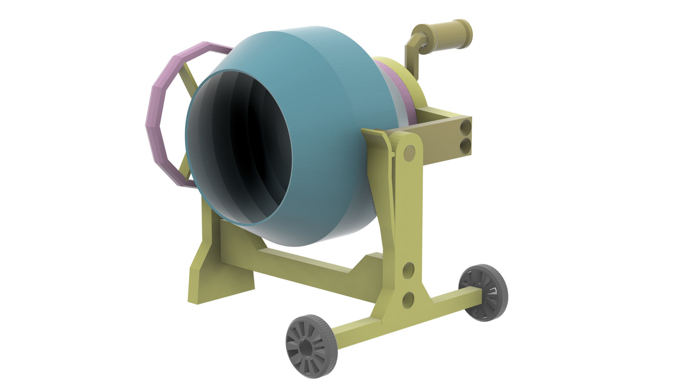 Planetary concrete mixer- toy constructor 3D model 3D printable | CGTrader