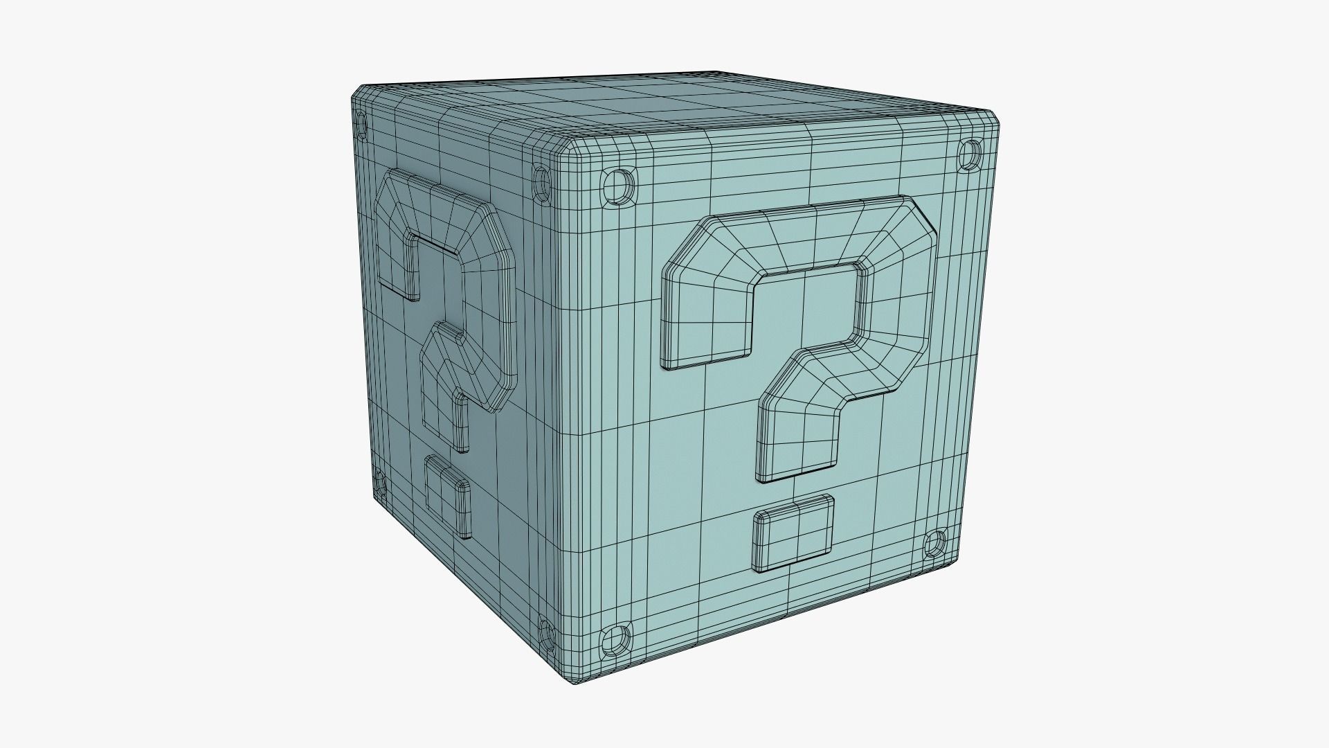 Yellow Mistery Block - Mario free 3D model | CGTrader