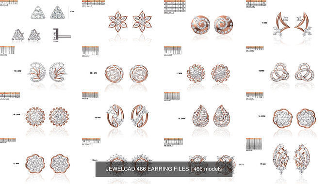 JEWELCAD 466 EARRING FILES 3D Model Collection | CGTrader