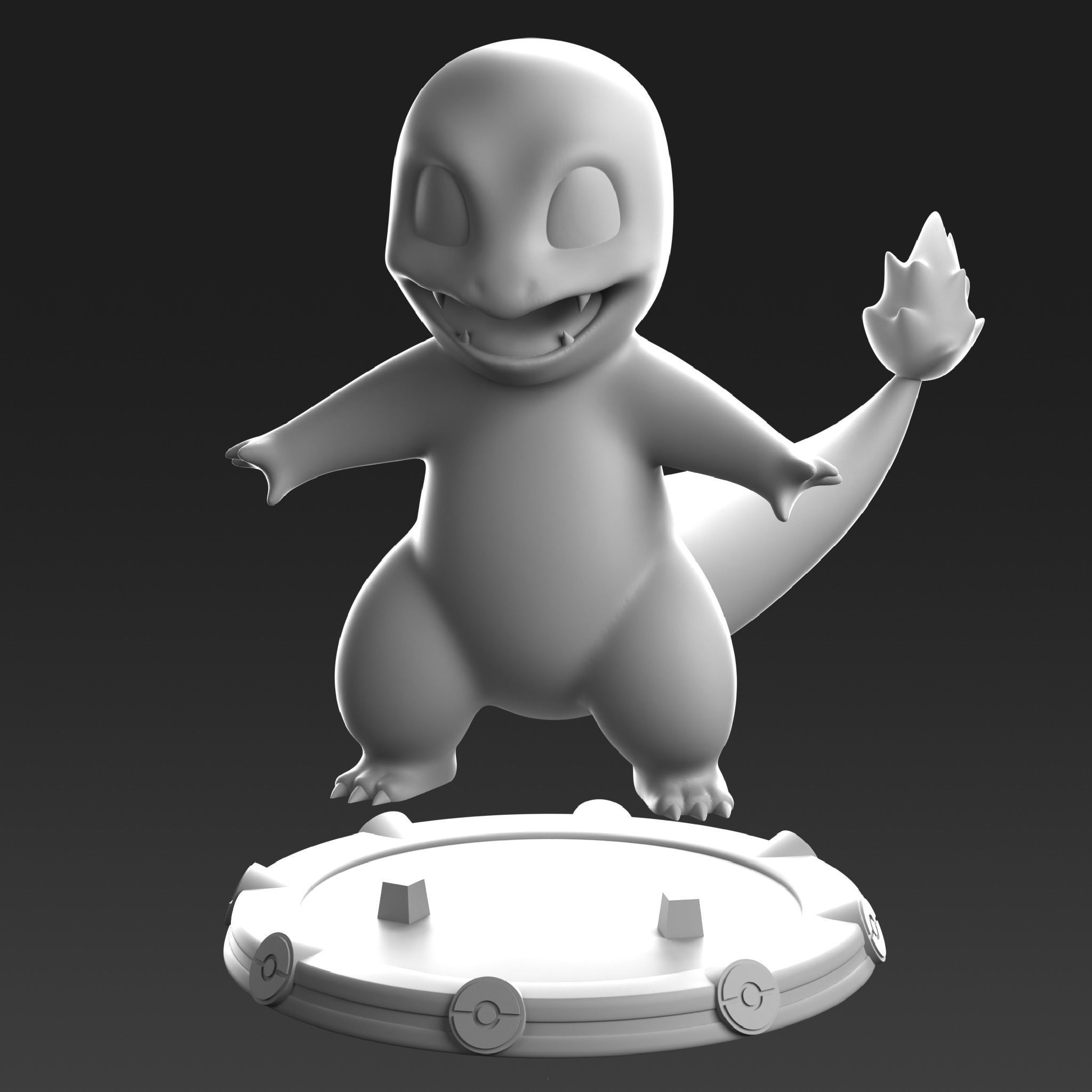 Charmander 3D model 3D printable | CGTrader