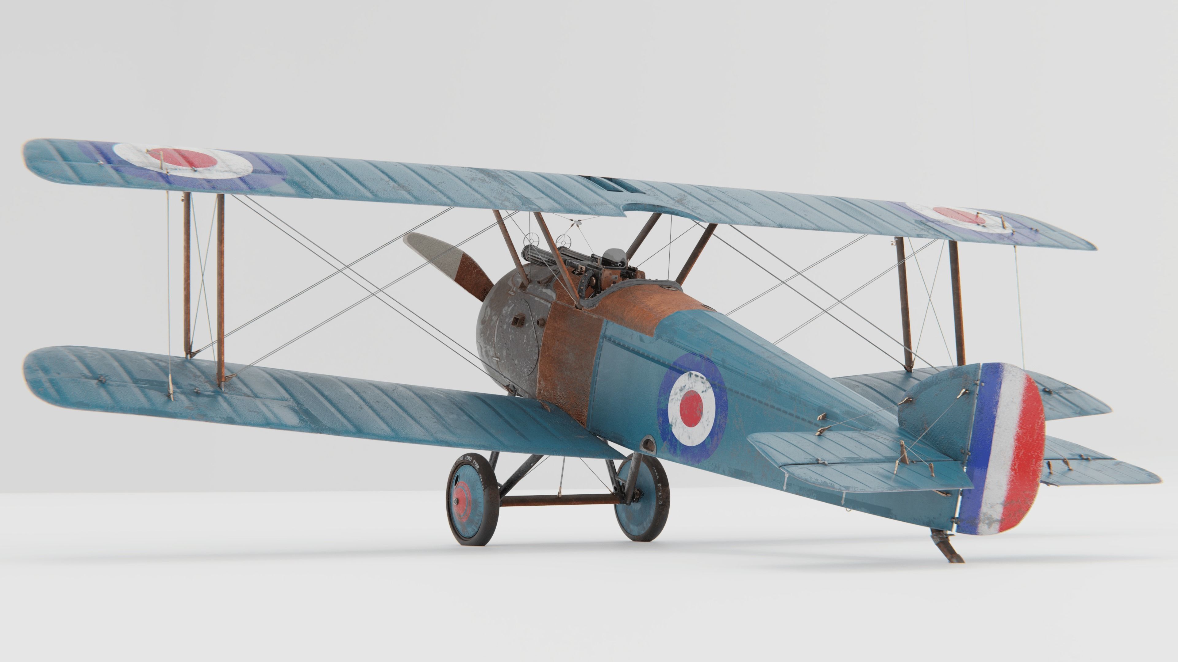 Sopwith Camel Biplane 1917-1920 3D model | CGTrader
