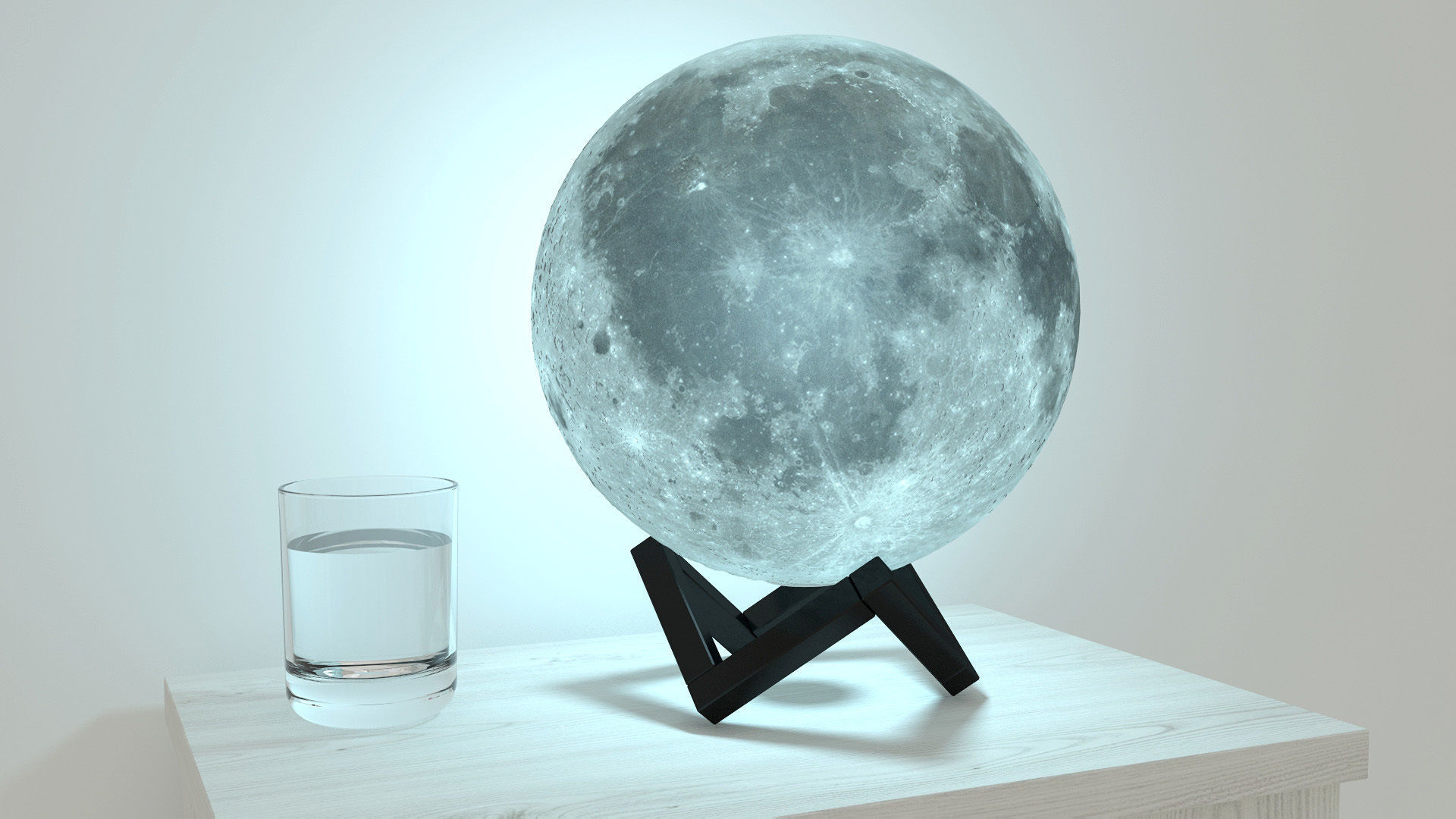 Model of decorative night lamp MOON 3D model | CGTrader