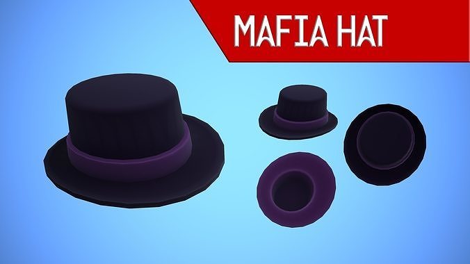 3D model MAFIA HAT CARTOON STYLIZED VR / AR / low-poly | CGTrader