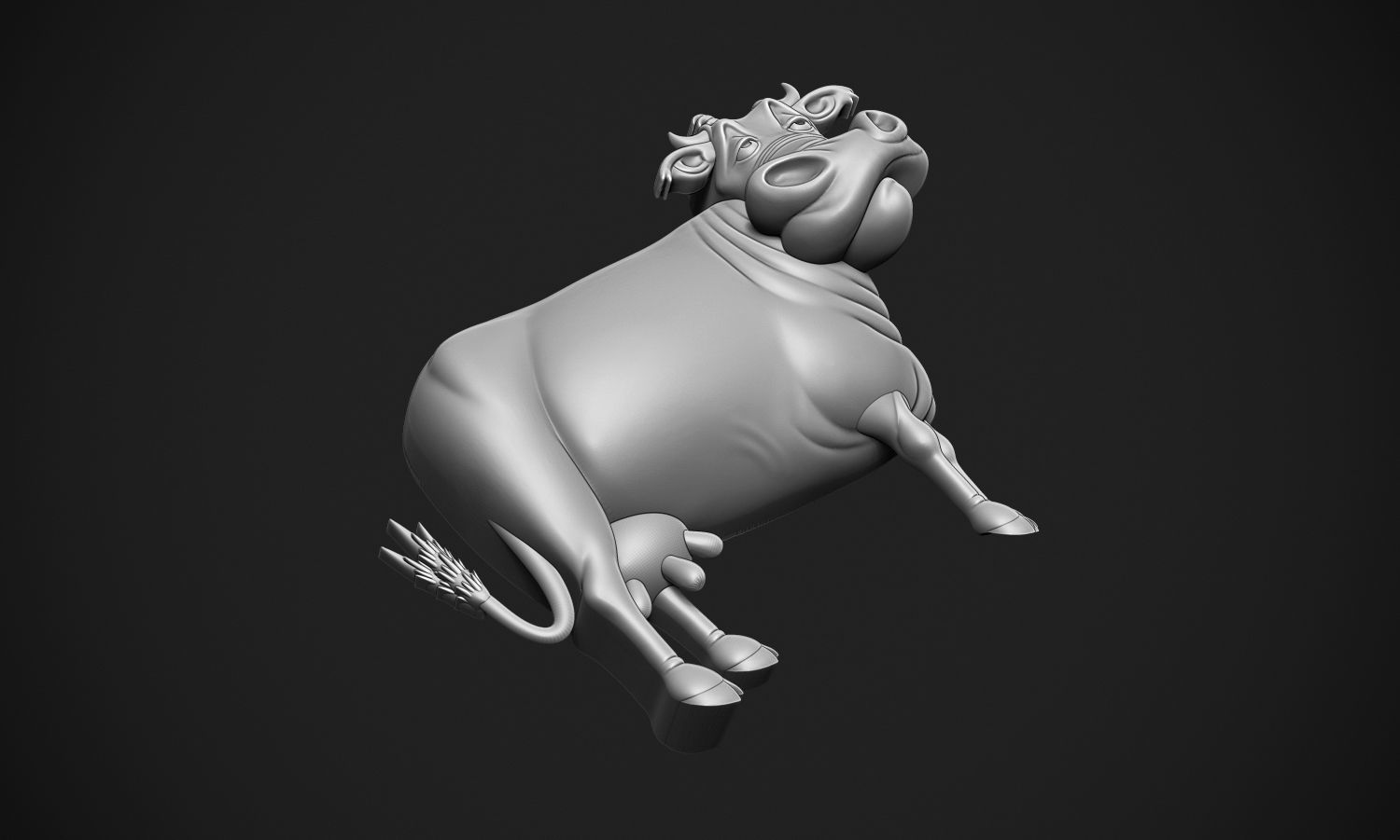 Cartoon Cow Relief 3D model 3D printable | CGTrader