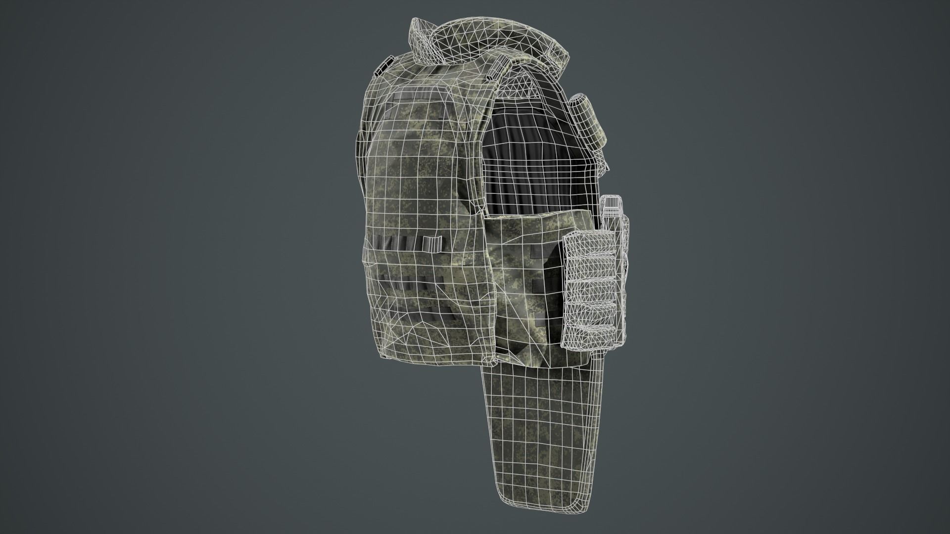3D model Russian 6B45 Ratnik Plate Carrier Vest VR / AR / low-poly ...