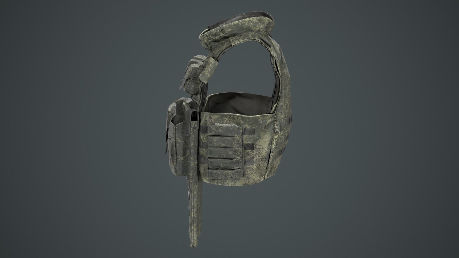 3D model Russian 6B45 Ratnik Plate Carrier Vest VR / AR / low-poly ...