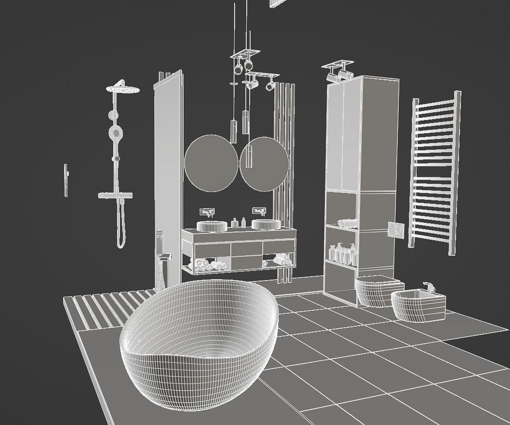 Modern Bathroom 3D model | CGTrader