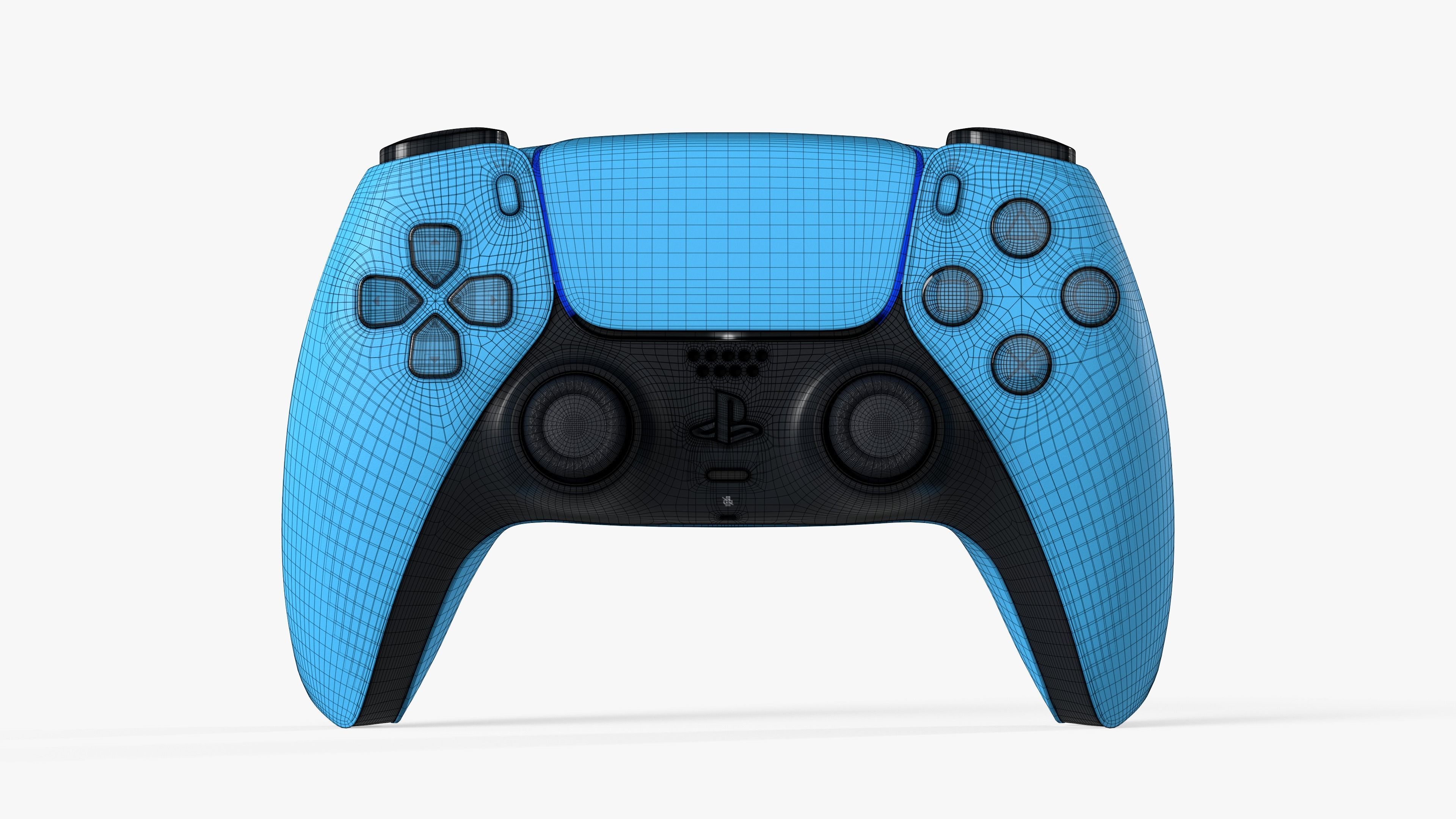 3D model Dualsense Starlight Blue VR / AR / low-poly | CGTrader