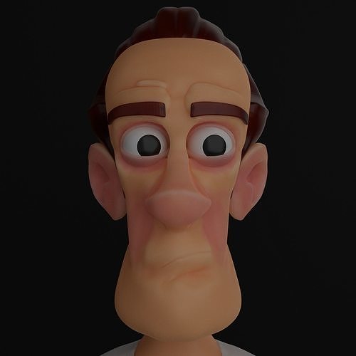 Stylized 3D Face free 3D model | CGTrader