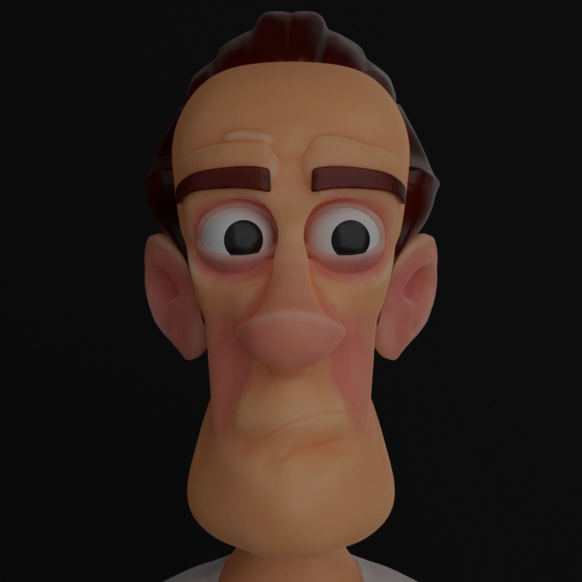 Stylized 3D Face free 3D model | CGTrader