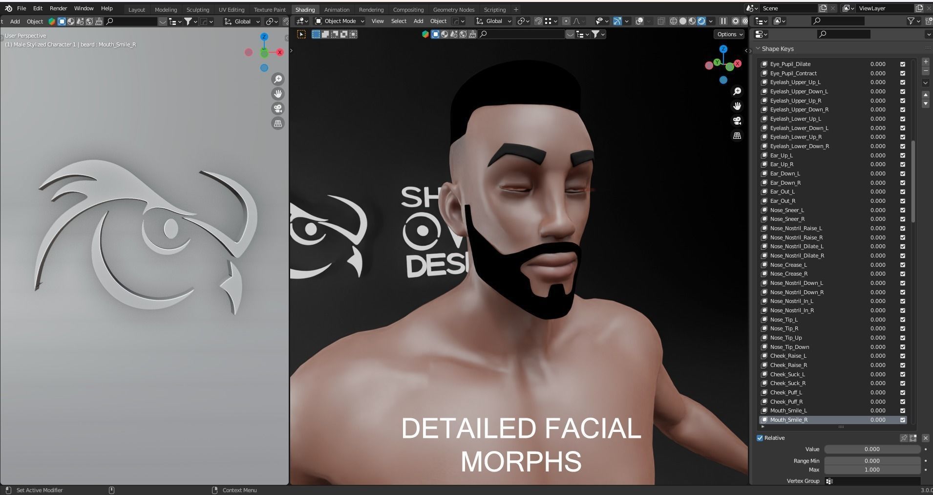 3D model Stylized Male Female Base Character Pack 1-Game Ready VR / AR ...