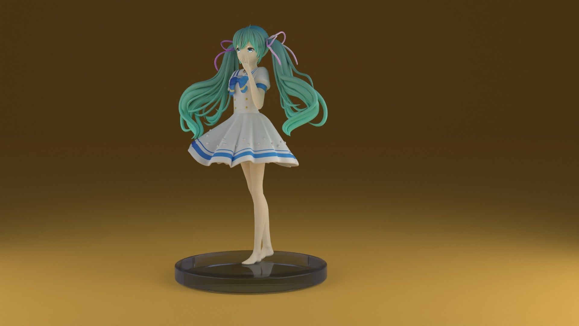miku hatsune 3D model 3D printable | CGTrader