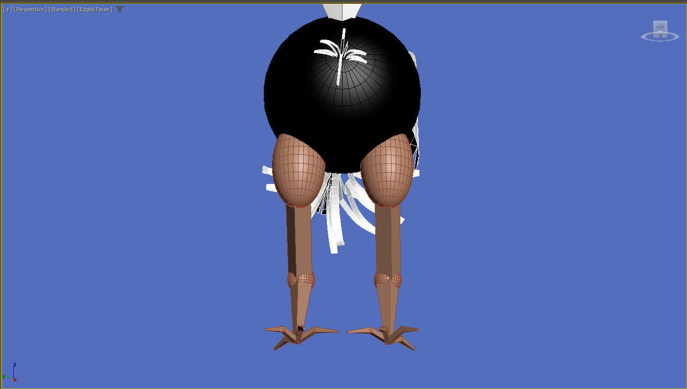 Ostrich Fantasy 3D Character model design 3D model | CGTrader