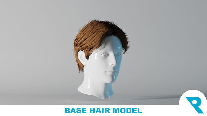 Realistic Male Hair 5 free VR / AR / low-poly 3D model | CGTrader