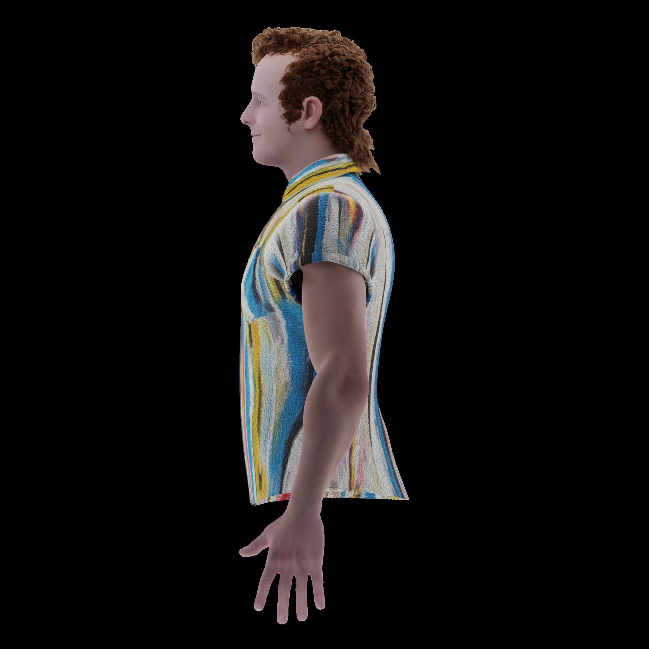 2D REFARENCE IMAGE TO 3D HALF CHARACTER free 3D model | CGTrader