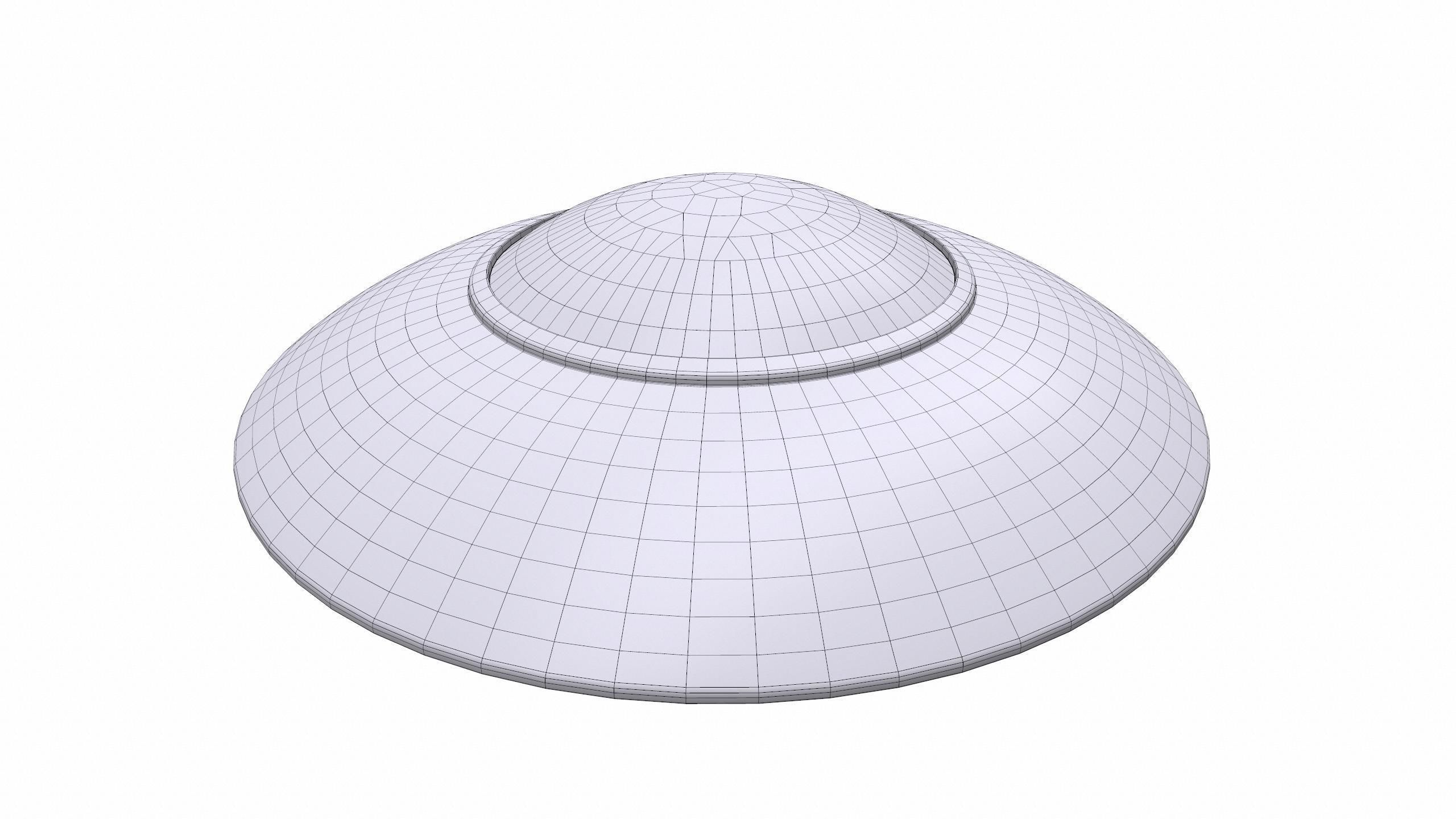 3D model Classic Flying Saucer VR / AR / low-poly | CGTrader