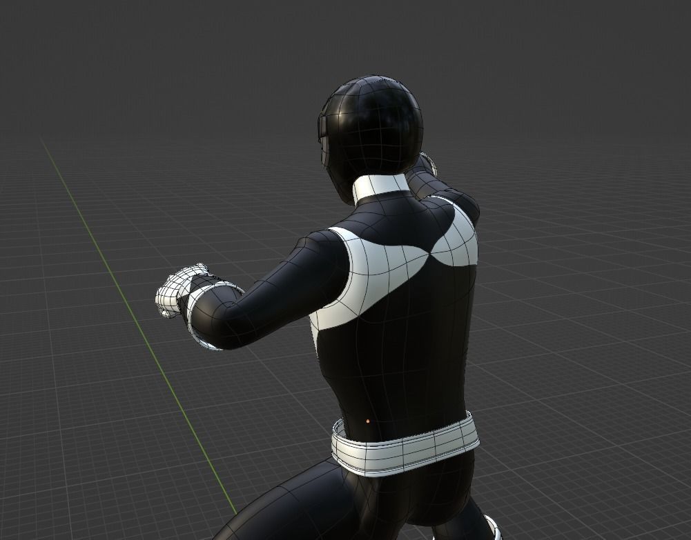 Black Ranger 3D Model 3D model rigged | CGTrader