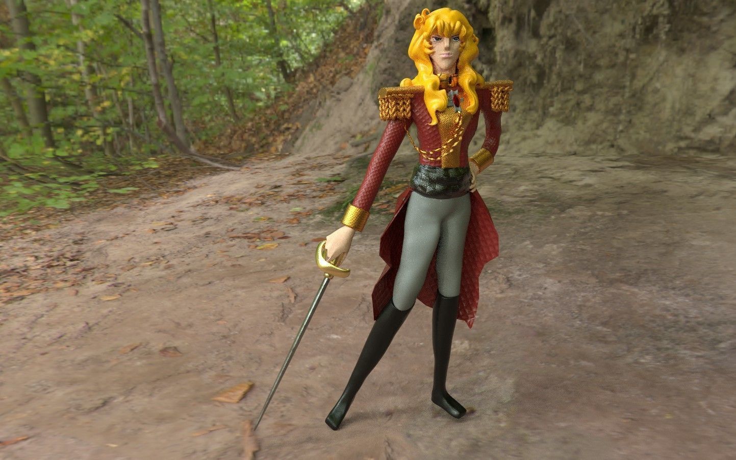 Rose of Versailles - Lady Oscar 3D model | CGTrader