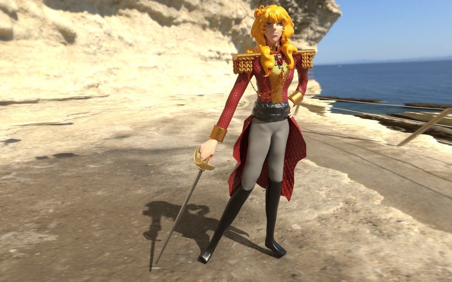 Rose of Versailles - Lady Oscar 3D model | CGTrader